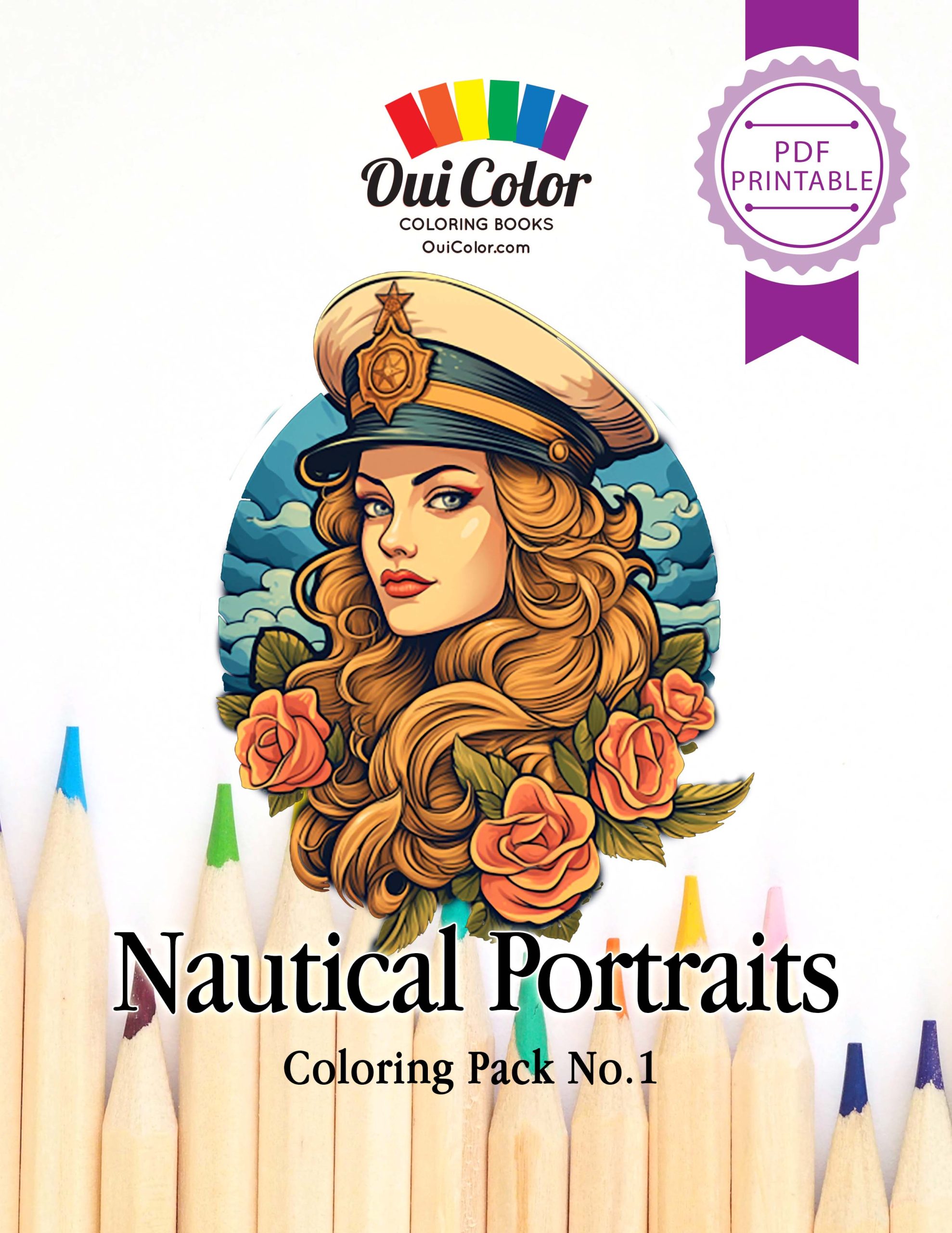 Nautical Portraits: Coloring Pack No.1 - Oui Color Coloring Books