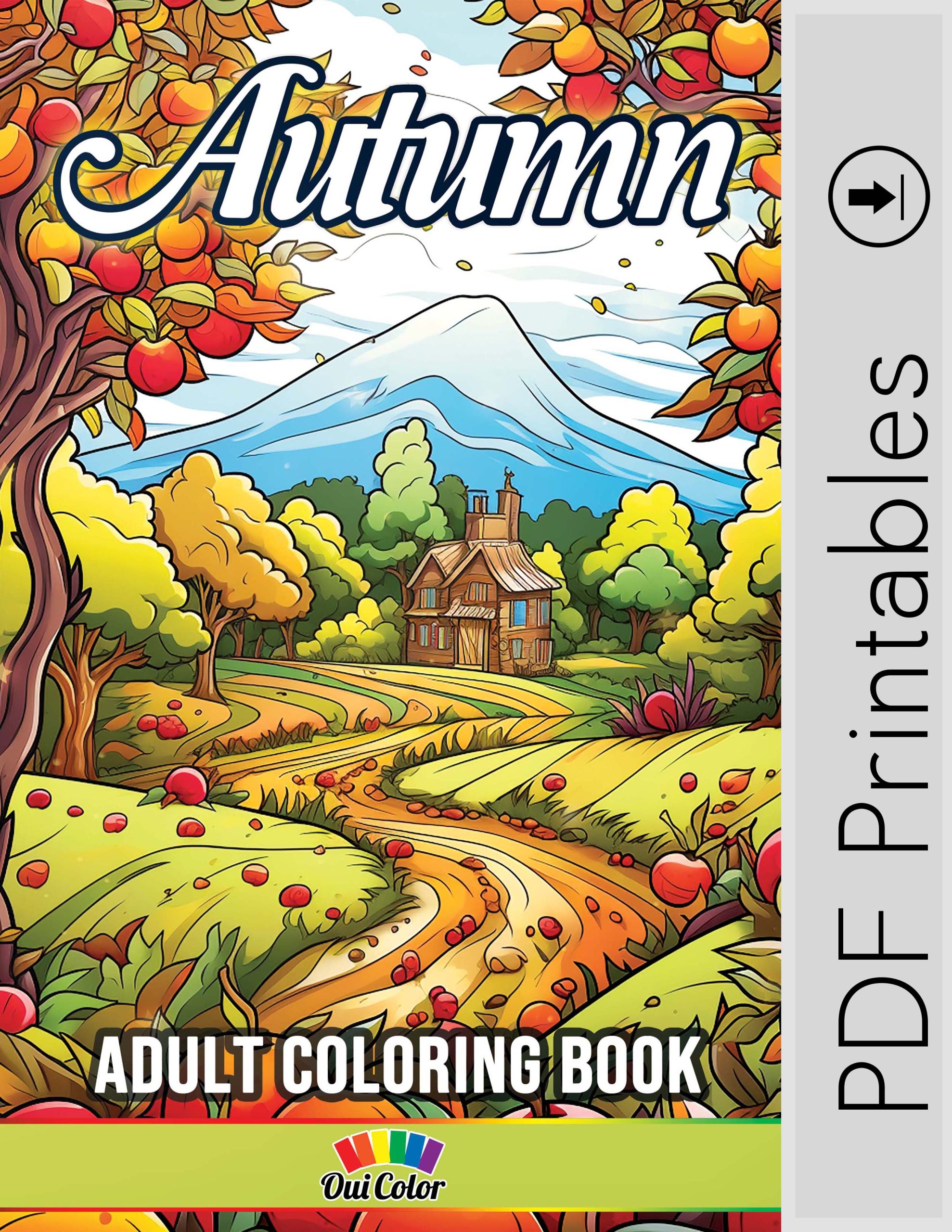 Autumn: Pumpkins, Orchards, Leaves and More - A Fun Fall Coloring Book ...