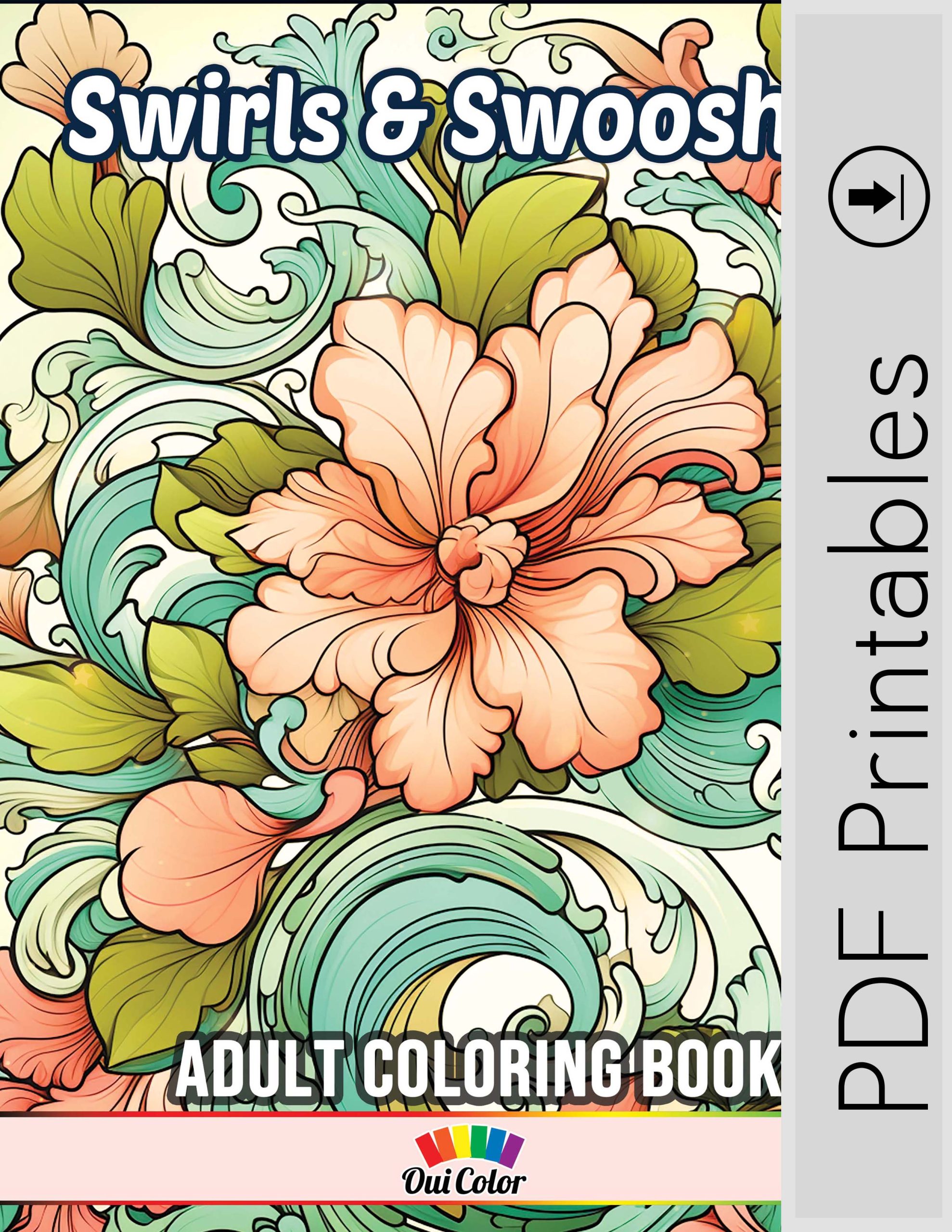 Swirls & Swooshes: Artistic Designs for a Relaxing Coloring Experience ...